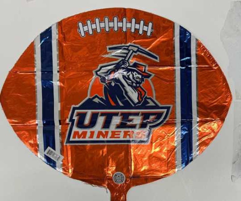 18" UTEP MINERS Football Balloon - Party Supplies Decorations Foil ...