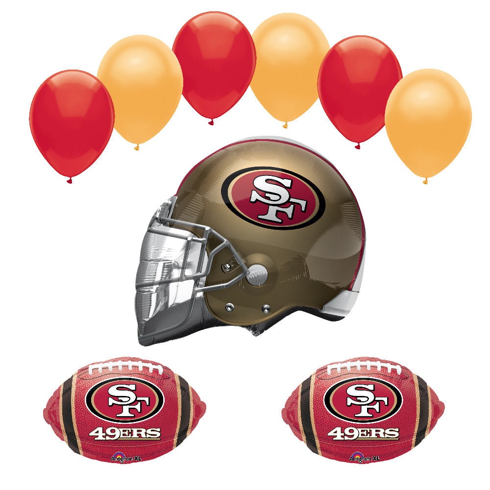 49ERS TEAM FOOTBALL Balloon Kit Party Supplies Decorations 9pc - Etsy