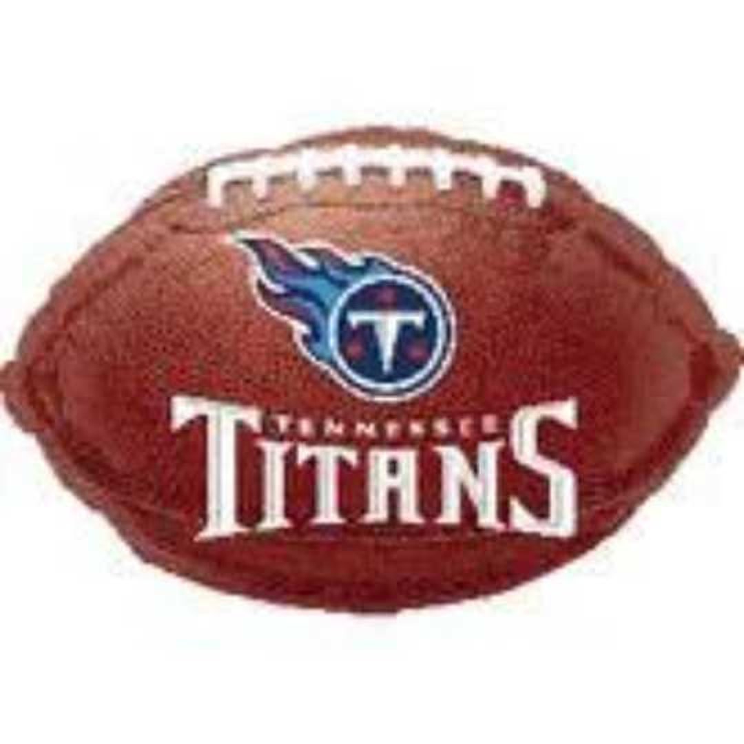 18" TENNESSEE TITANS BROWN Football Balloon - Party Supplies ...