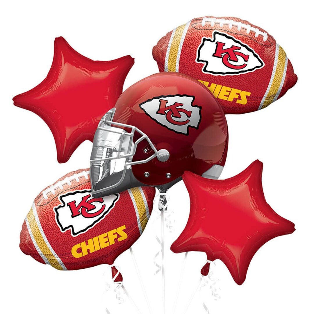 KANSAS CITY CHIEFS Football Balloon Bouquet Kit Party Supplies ...