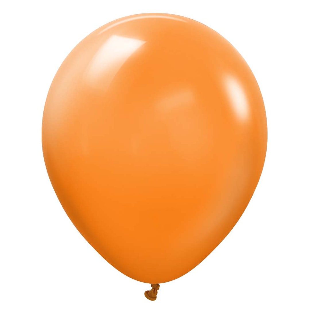 12 Inch Kalisan Standard Orange Latex Balloons (100 Pack) - Party ...