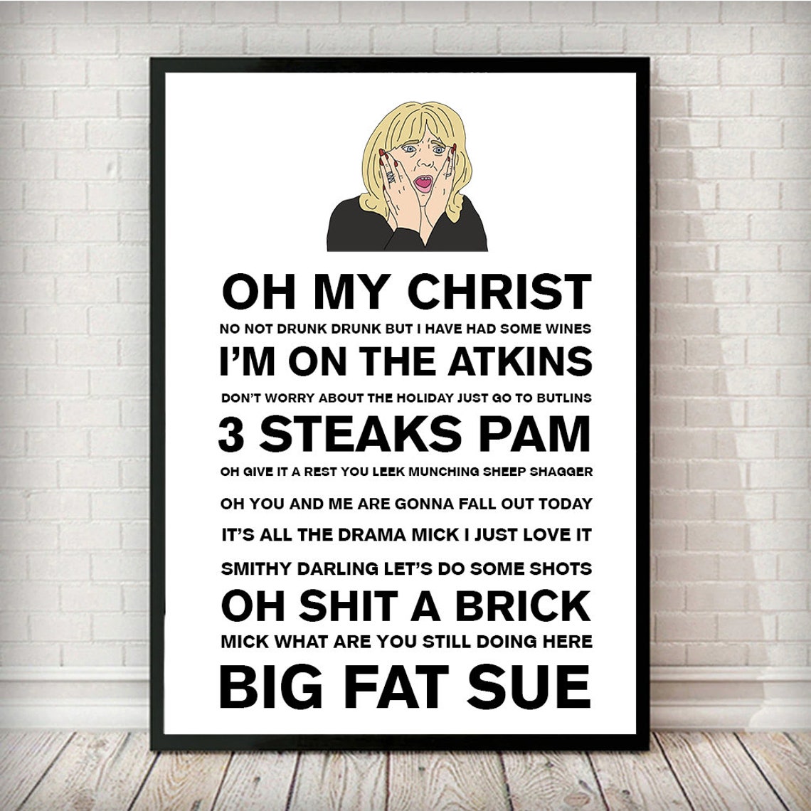 Gavin and Stacey Pam Shipman Best Quotes A4 Print Funny - Etsy UK