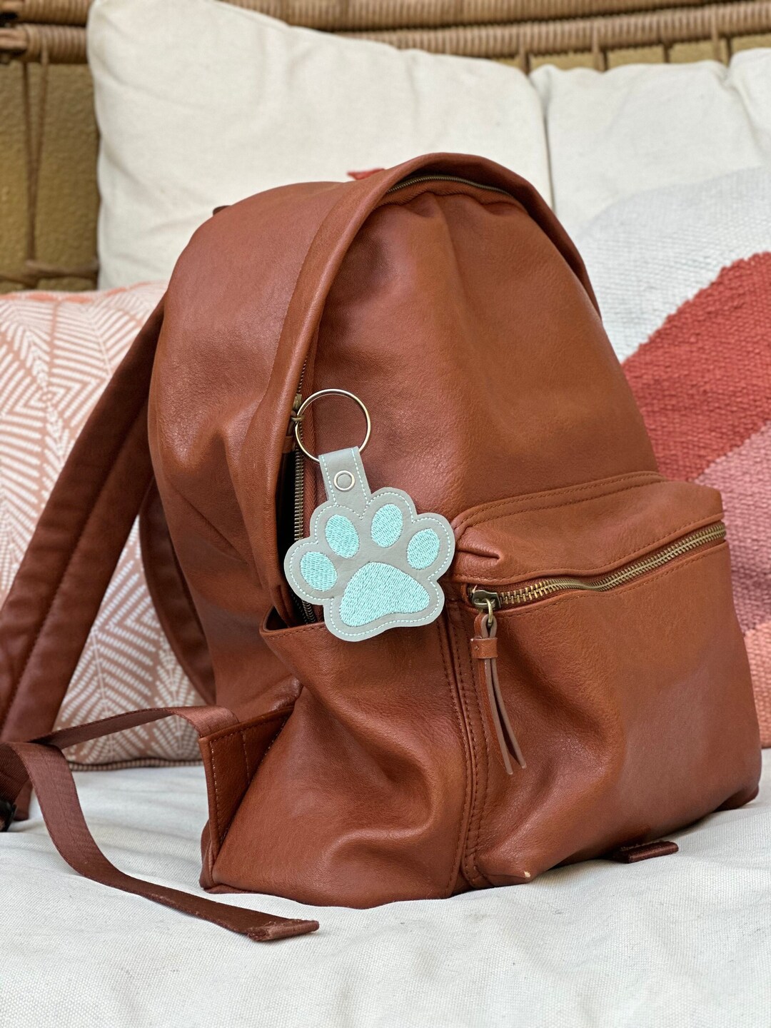 Paw Print Keychain, Cat Paw Keychain, Dog Paw Keychain, Gift for Pet ...