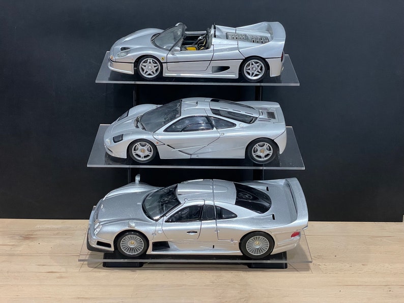 1:18 Scale Model, 3 Tier, Angled Desktop Display Stand Suits Formula 1 ...