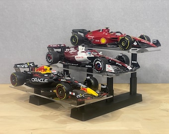1:18 Scale Model, 3 Tier, Angled Desktop Display Stand - Suits Formula ...