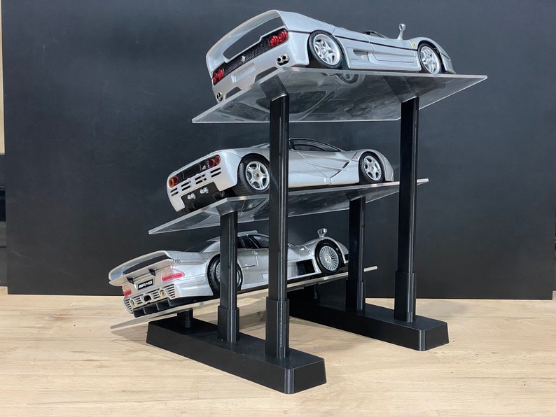 1:18 Scale Model, 3 Tier, Angled Desktop Display Stand Suits Formula 1 ...