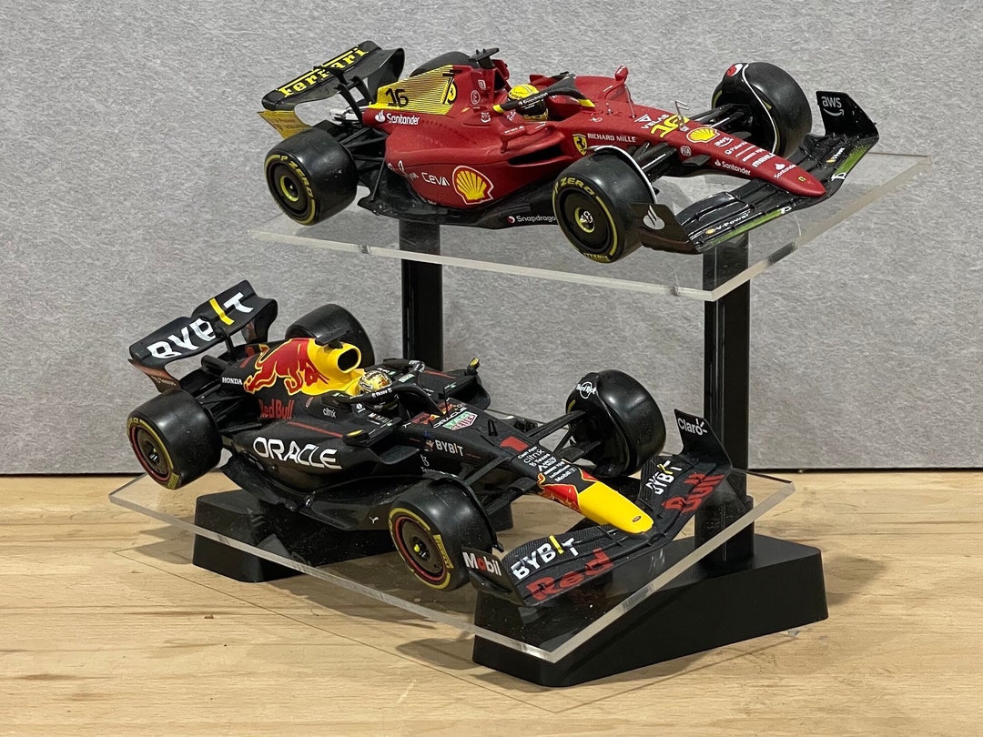 1:24 Scale Model, 2 Tier, Angled Desktop Display Stand - Suits Formula ...