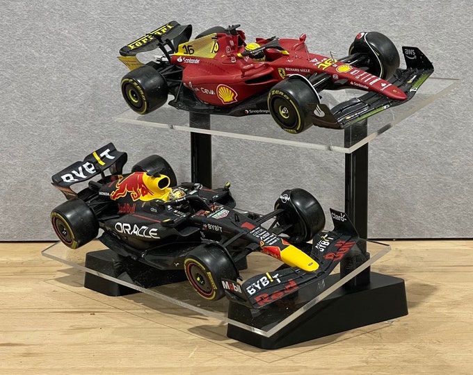 1:24 Scale Model, 2 Tier, Angled Desktop Display Stand - Suits Formula ...