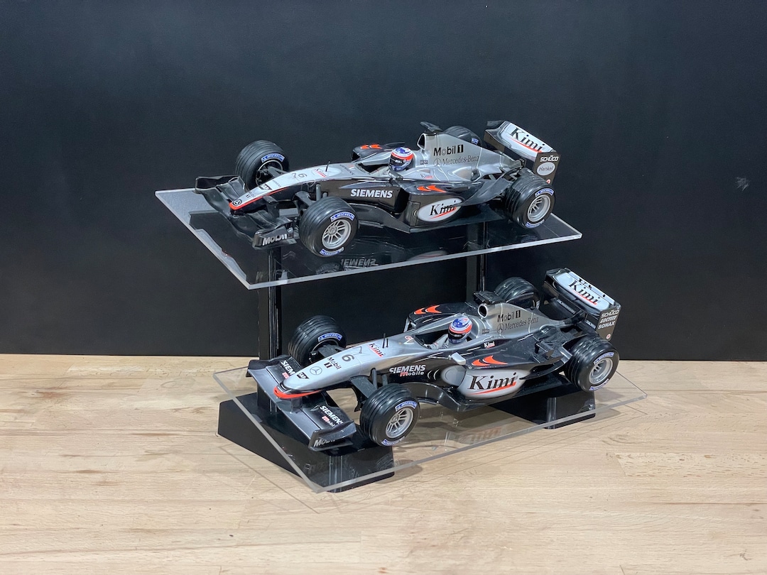 1:18 Scale Model, 2 Tier, Angled Desktop Display Stand - Suits Formula ...