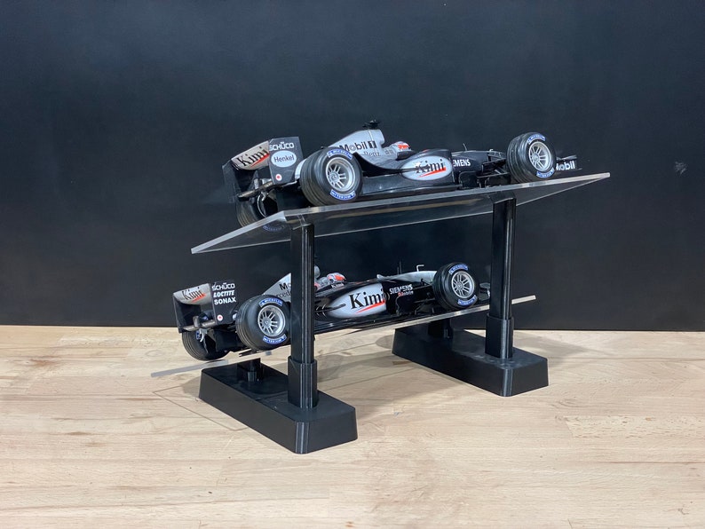 1:18 Scale Model, 2 Tier, Angled Desktop Display Stand Suits Formula 1 ...