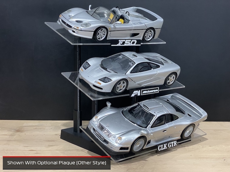 1:18 Scale Model, 3 Tier, Angled Desktop Display Stand Suits Formula 1 ...