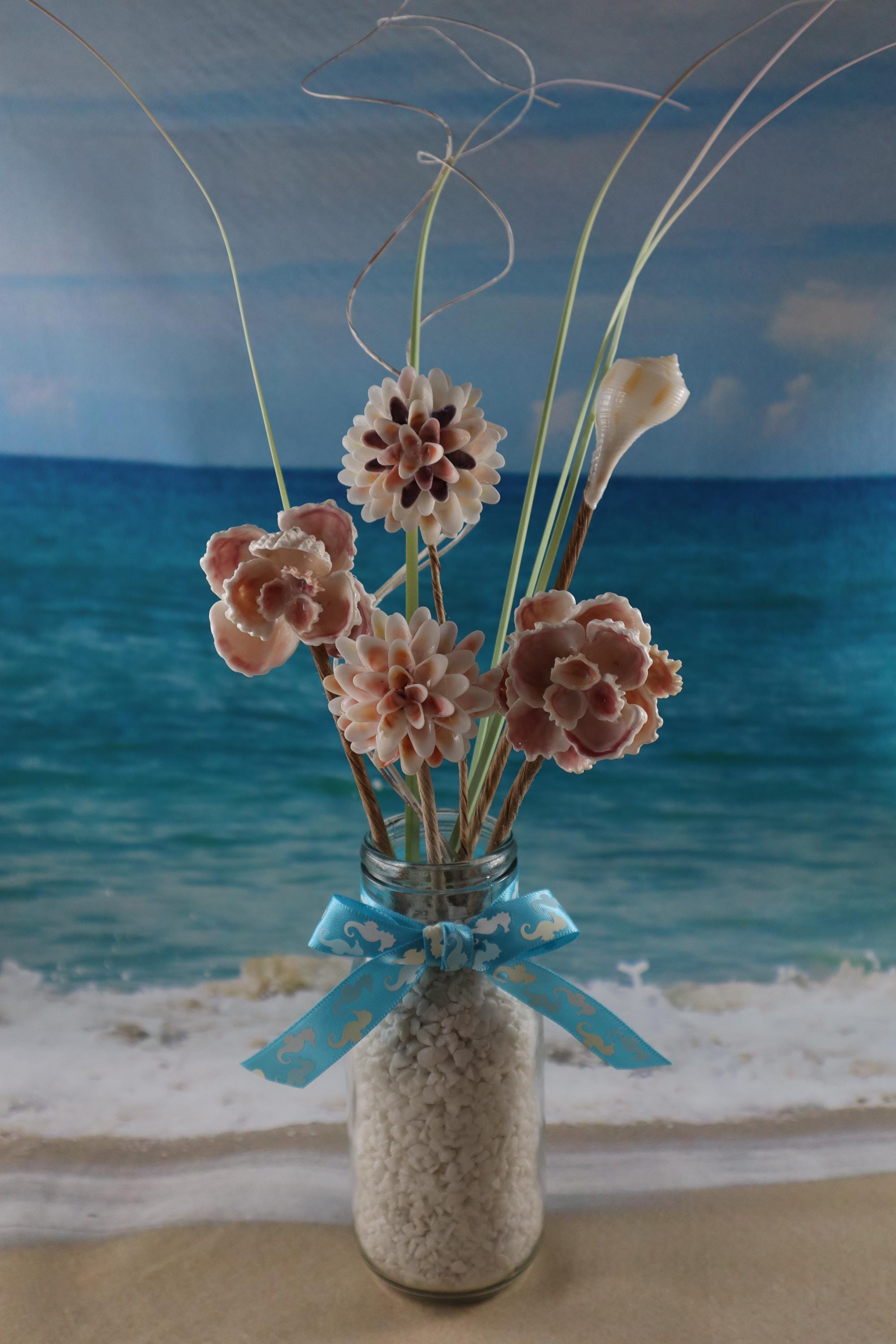 Seashell Beach Flower Arrangements - Etsy