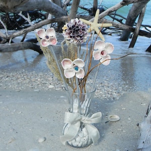 Seashell Beach Flower Arrangements | Etsy