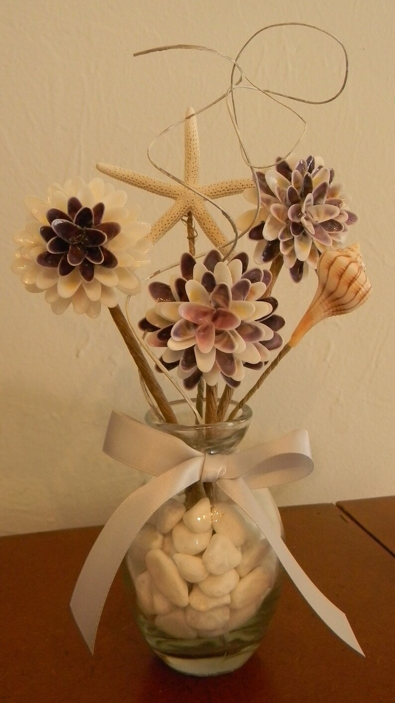 Seashell Beach Flower Arrangements - Etsy