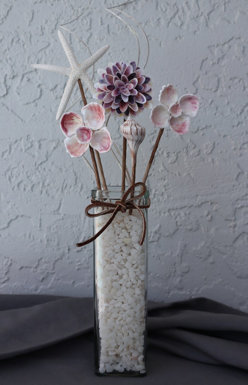 Seashell Beach Flower Arrangements - Etsy