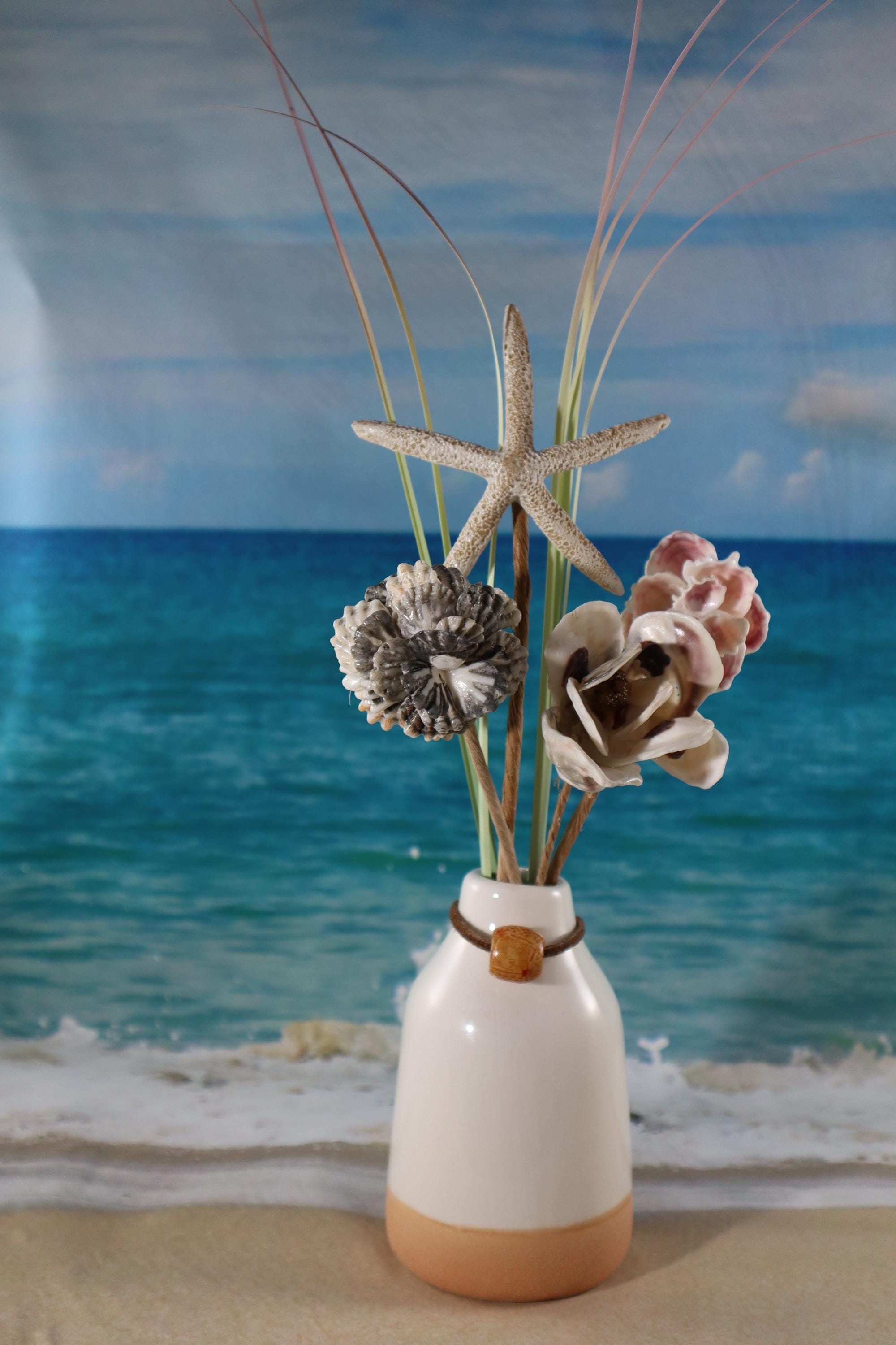 Seashell Beach Flower Arrangements - Etsy