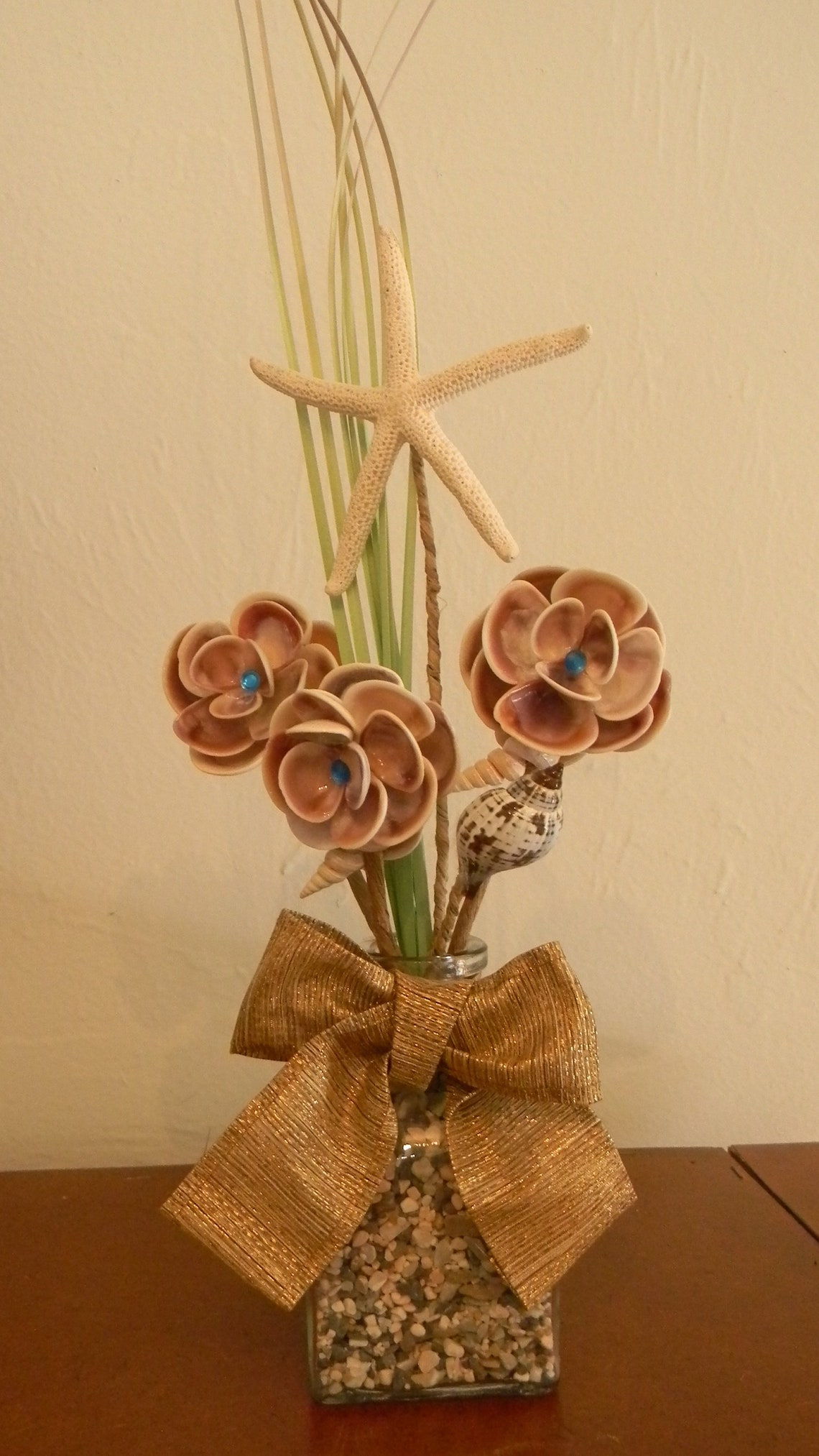 Seashell Beach Flower Arrangements - Etsy