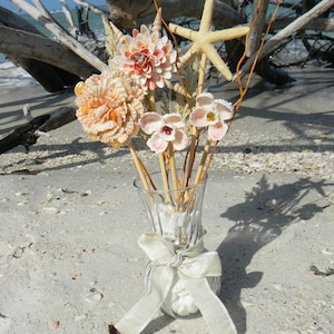 Seashell Beach Flower Arrangements | Etsy