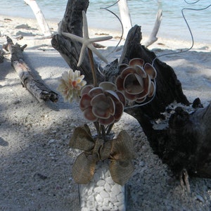 Seashell Beach Flower Arrangements - Etsy