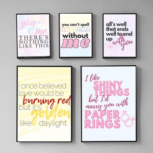 Taylor Swift LOVER Love Inspired Lyric Art Bundle DIGITAL DOWNLOAD ...