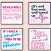 Taylor Swift LOVER-inspired lyric art print bundle DIGITAL | Etsy