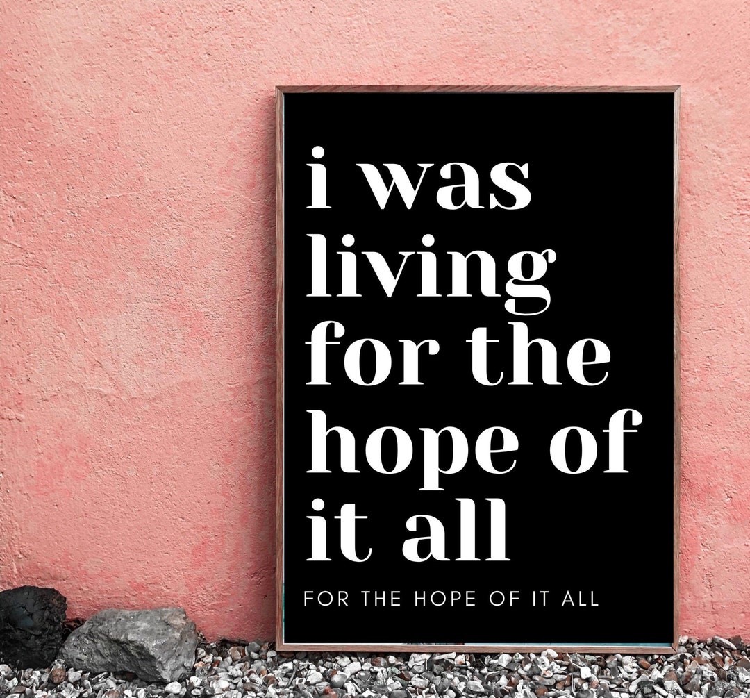Taylor Swift Folklore August Inspired Song Lyric Art Print DIGITAL ...