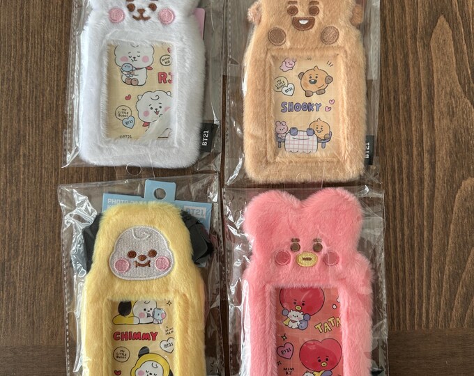 BT21 Kpop Photocard Holder Keychain Bag Charm Bangtan Sonyeondan Bts ...