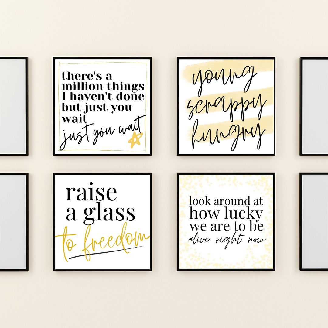 Hamilton the Broadway Musical Inspirational Romantic Lyric Art Print ...