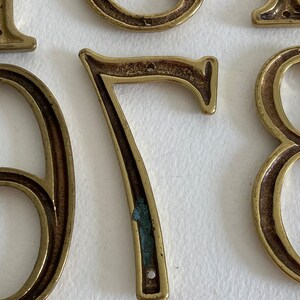 Vintage Brass House Numbers Sold PER Number Patinated Brass House ...