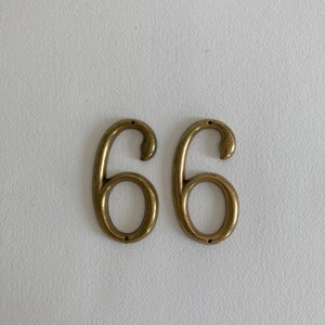 Vintage Brass House Numbers Sold PER Number Patinated Brass House ...