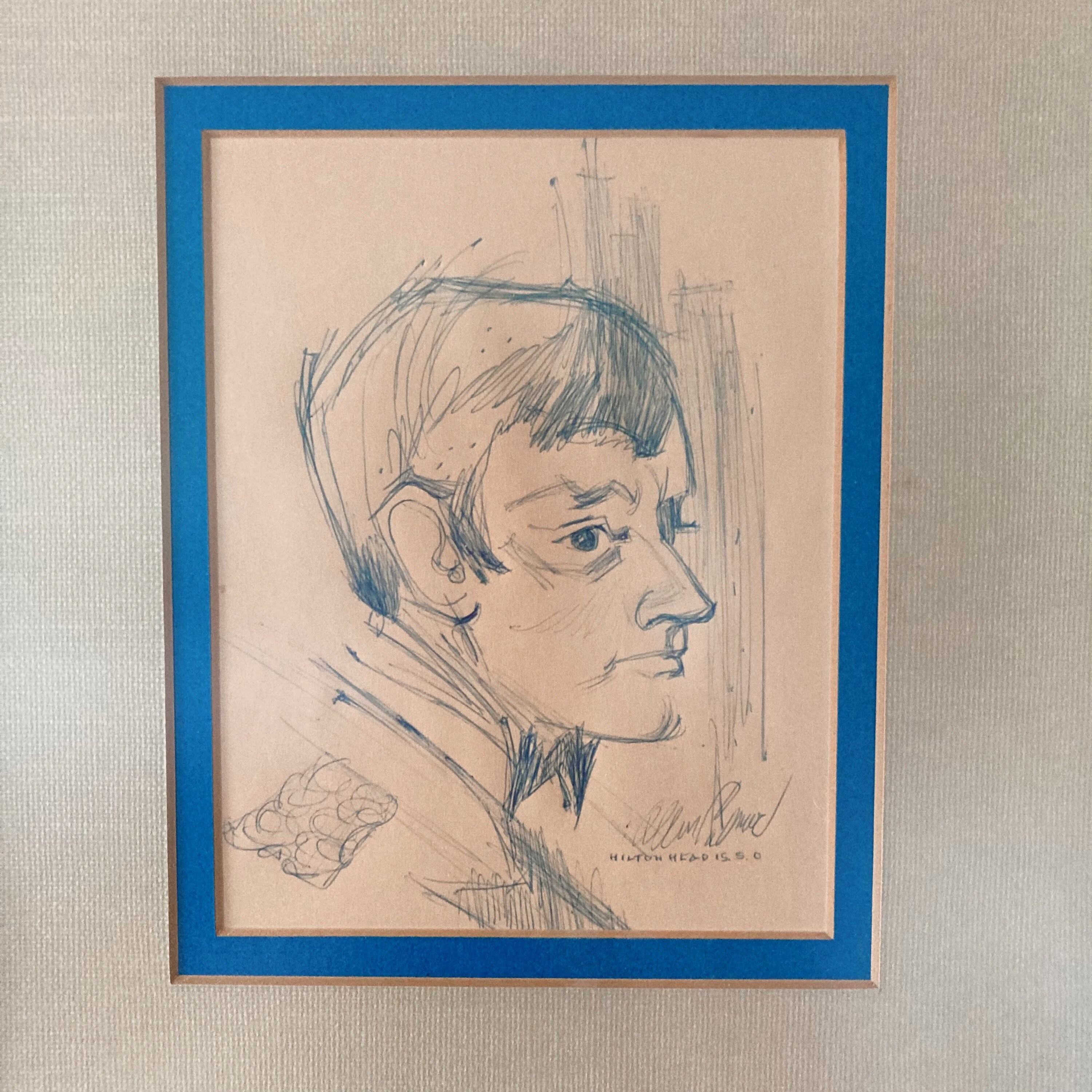 Dapper Gentlemen Portrait Original Art Work on Paper Ink - Etsy