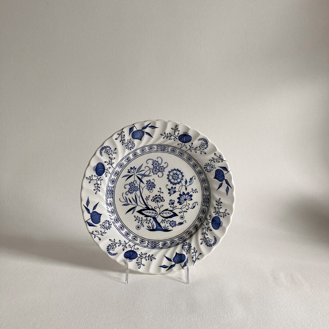 Johnson Brothers Blue Nordic Pattern Dinner Plate Blue & - Etsy