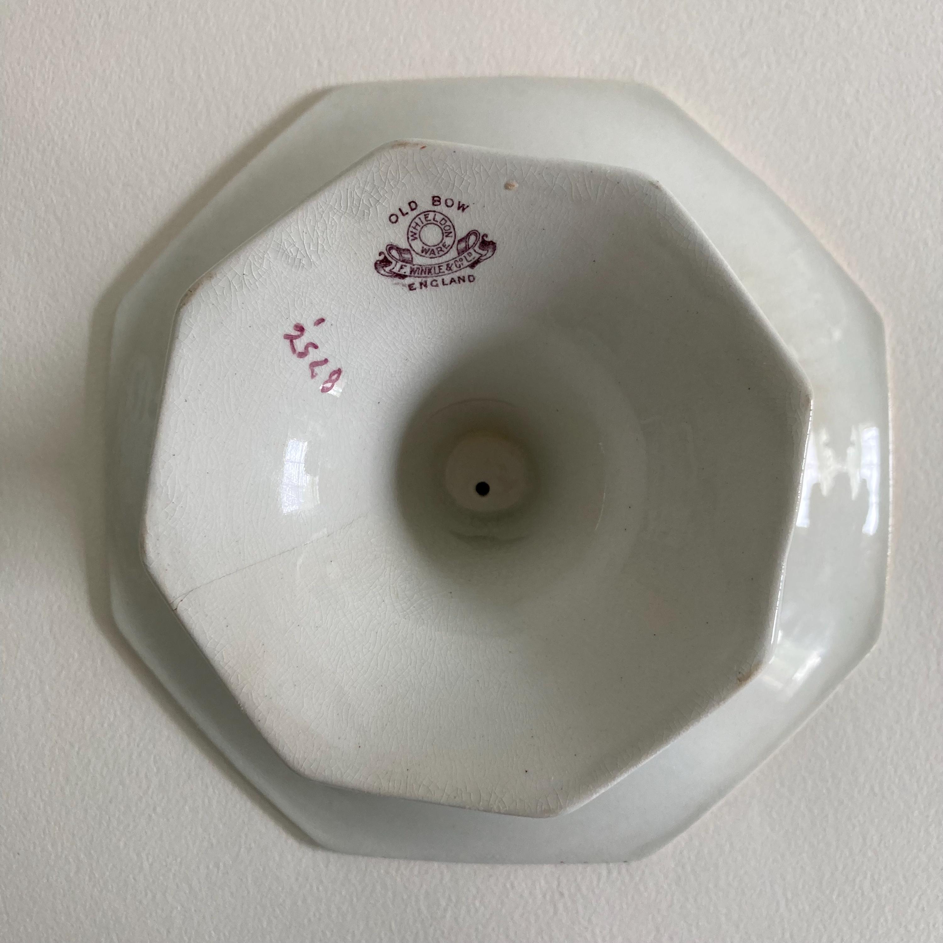1920s Whieldon Ware Tazza: Old Bow Bird & Floral Dessert Stand - Etsy