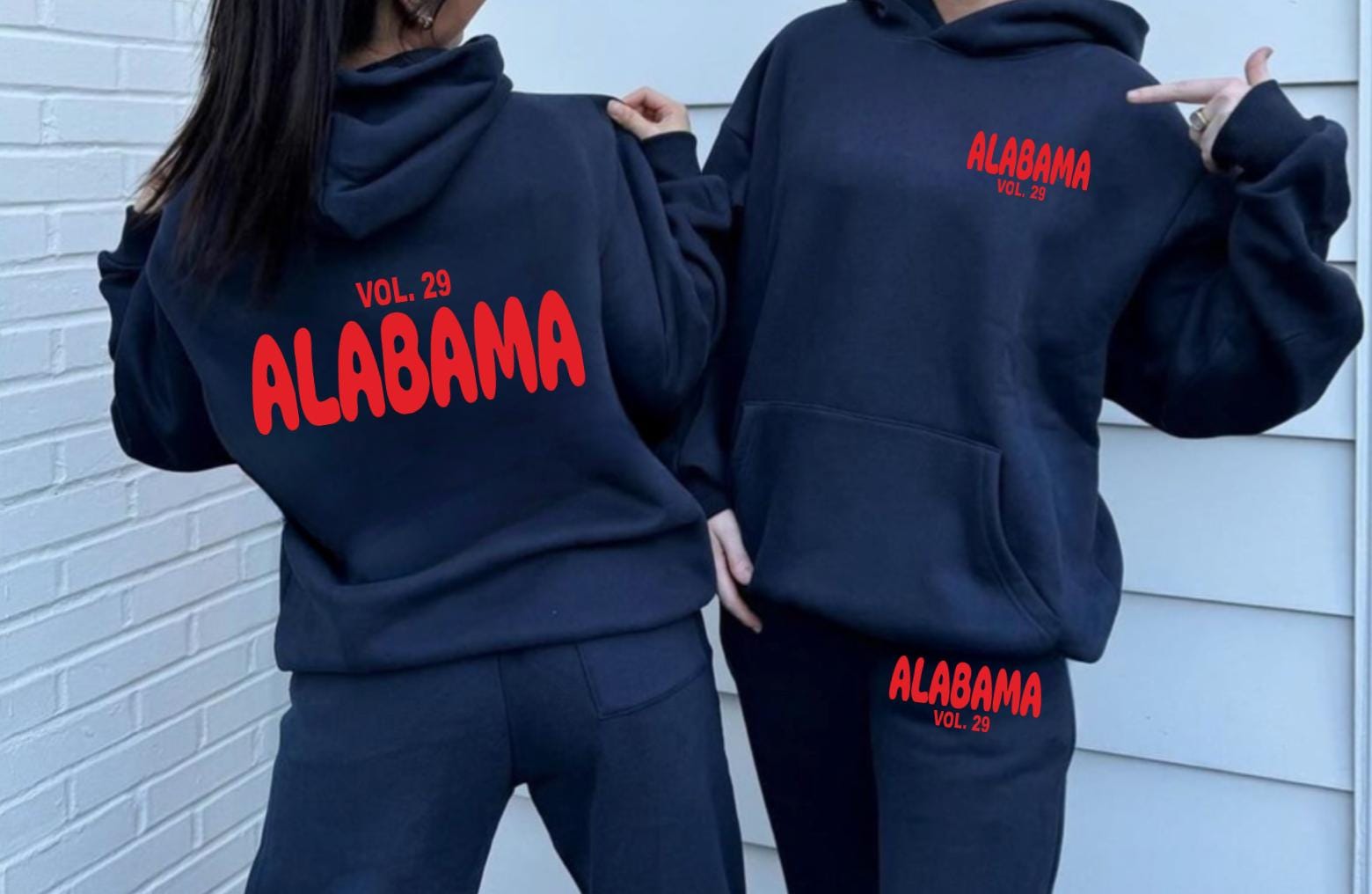 Custom Text White Fox Sweat Set, College Apparel, College Clothing ...