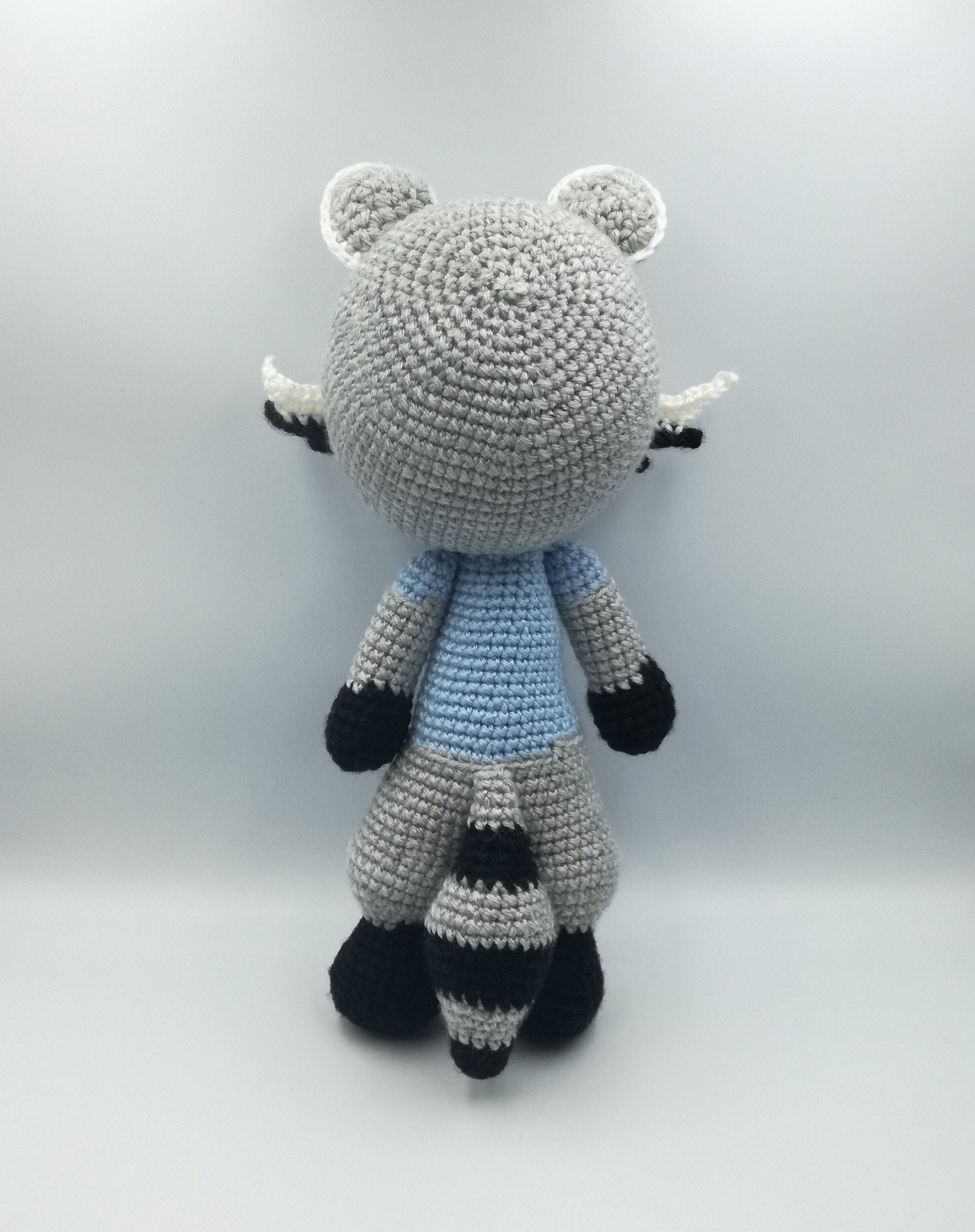 Raccoon Crochet PATTERN English Pdf Amigurumi Randall the Raccoon - Etsy