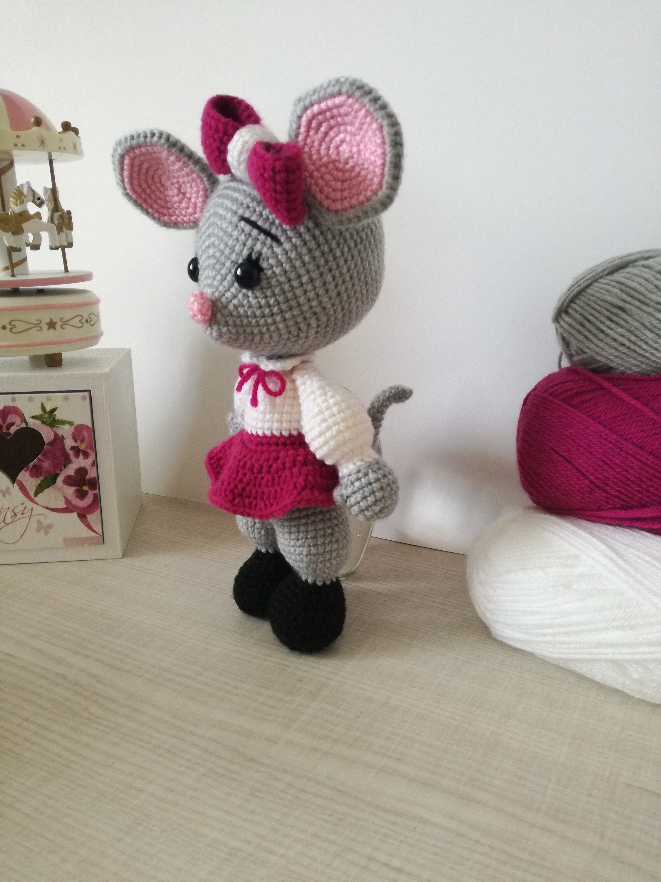 Maisie the Mouse Crochet English Pdf Pattern Amigurumi Pattern - Etsy