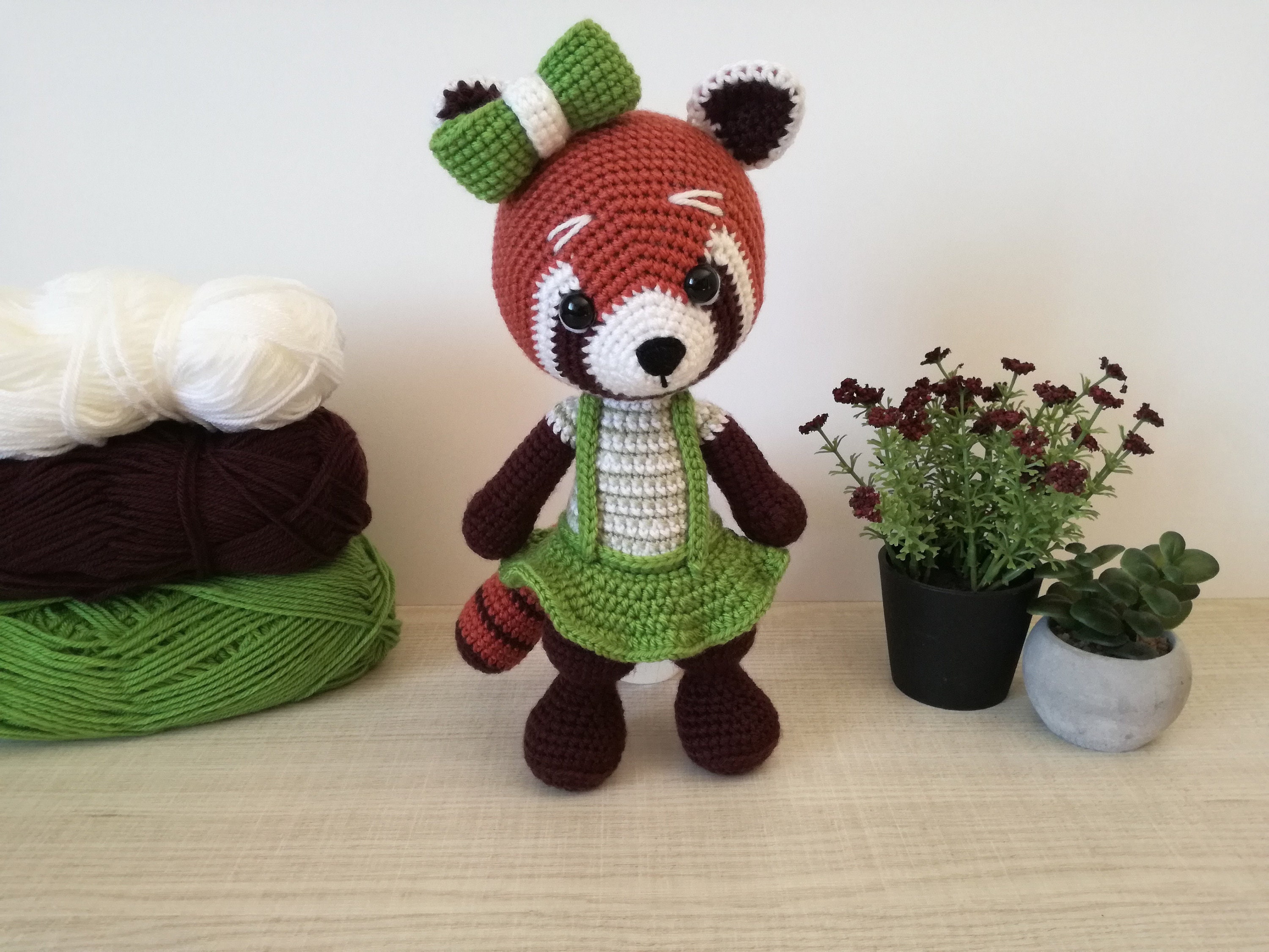 Rachelle the Red Panda Pattern Crochet Amigurumi Pdf English - Etsy