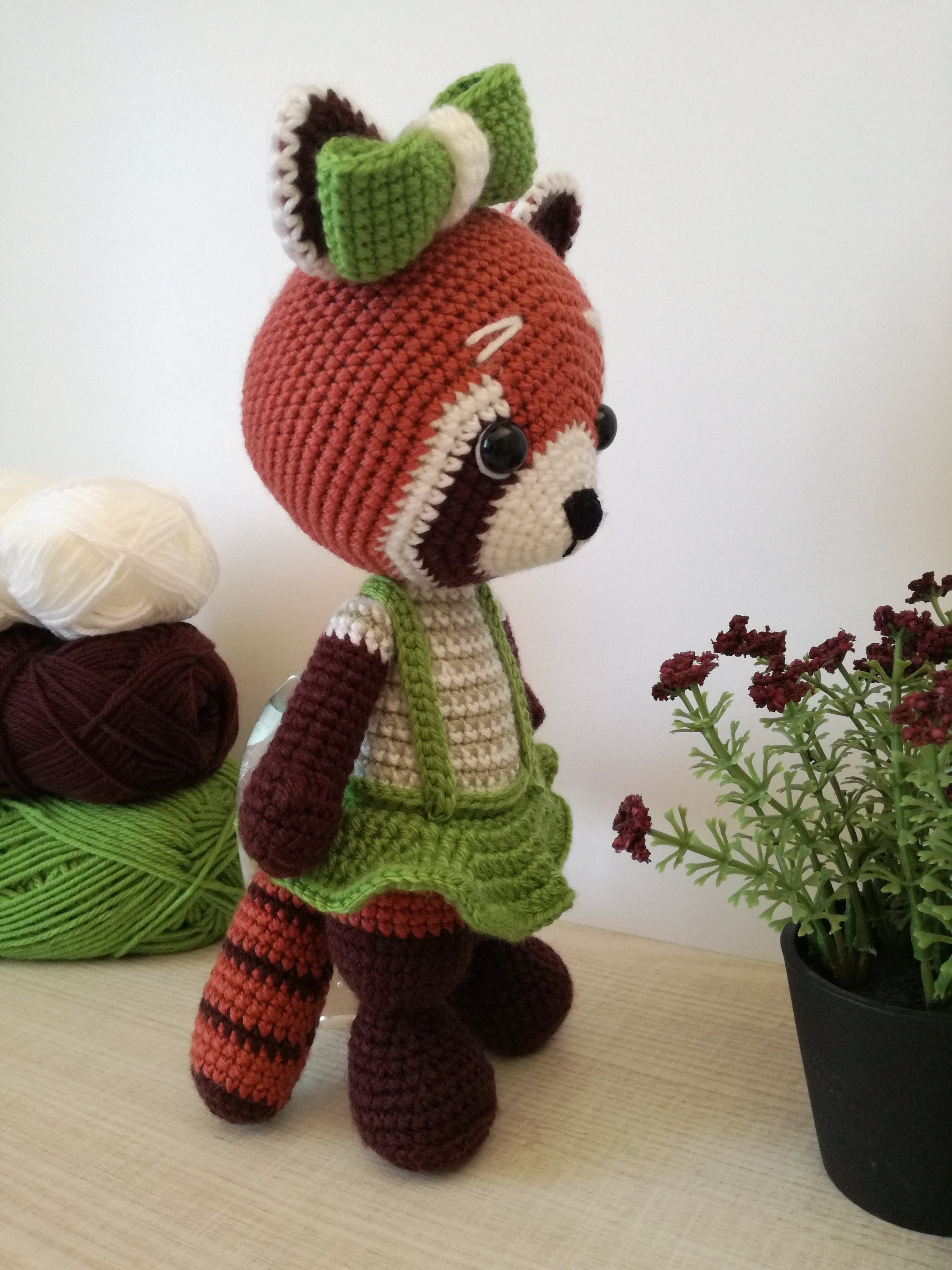 Rachelle the Red Panda Pattern Crochet Amigurumi Pdf English - Etsy