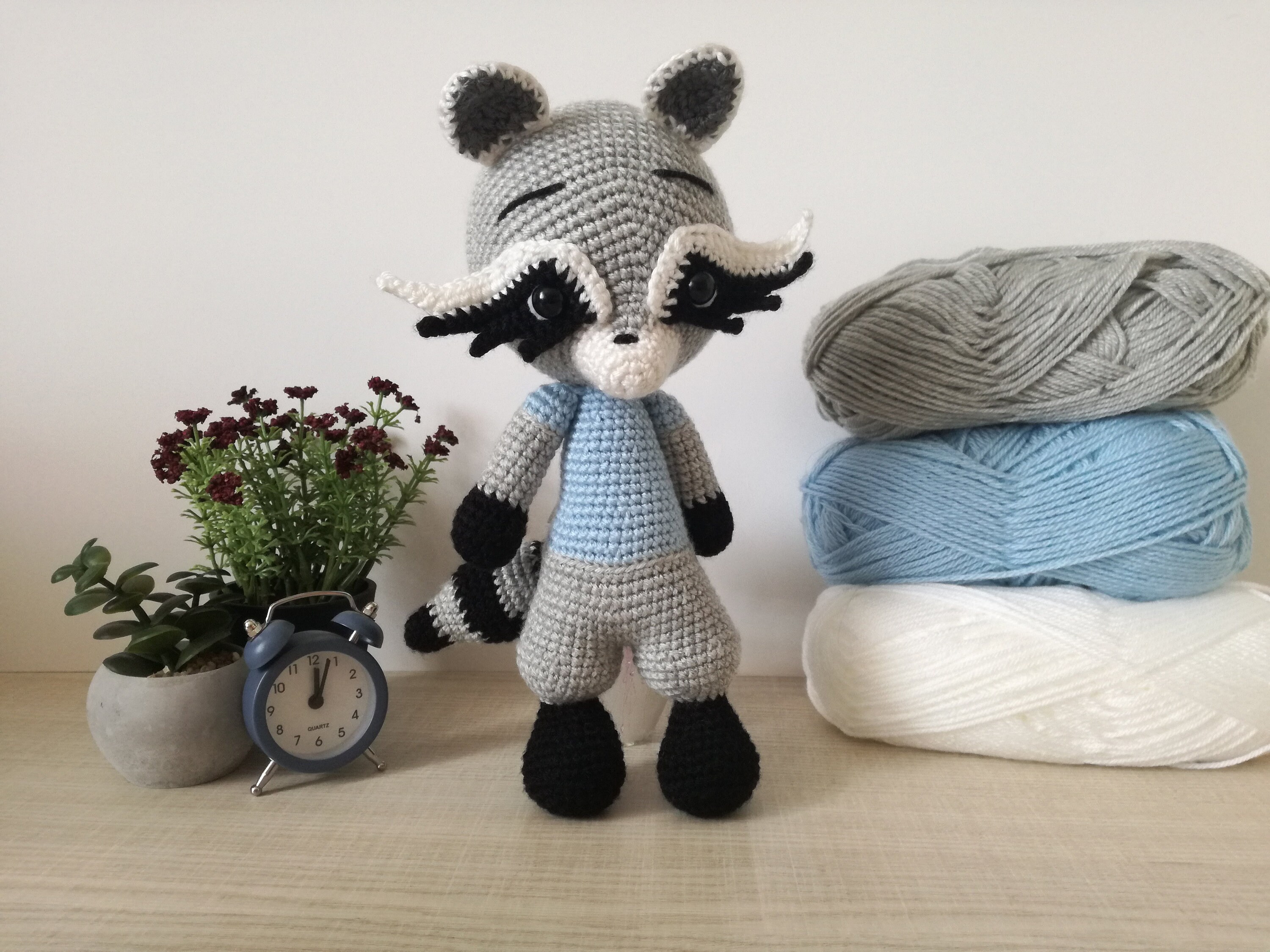 Raccoon Crochet PATTERN English Pdf Amigurumi Randall the Raccoon - Etsy
