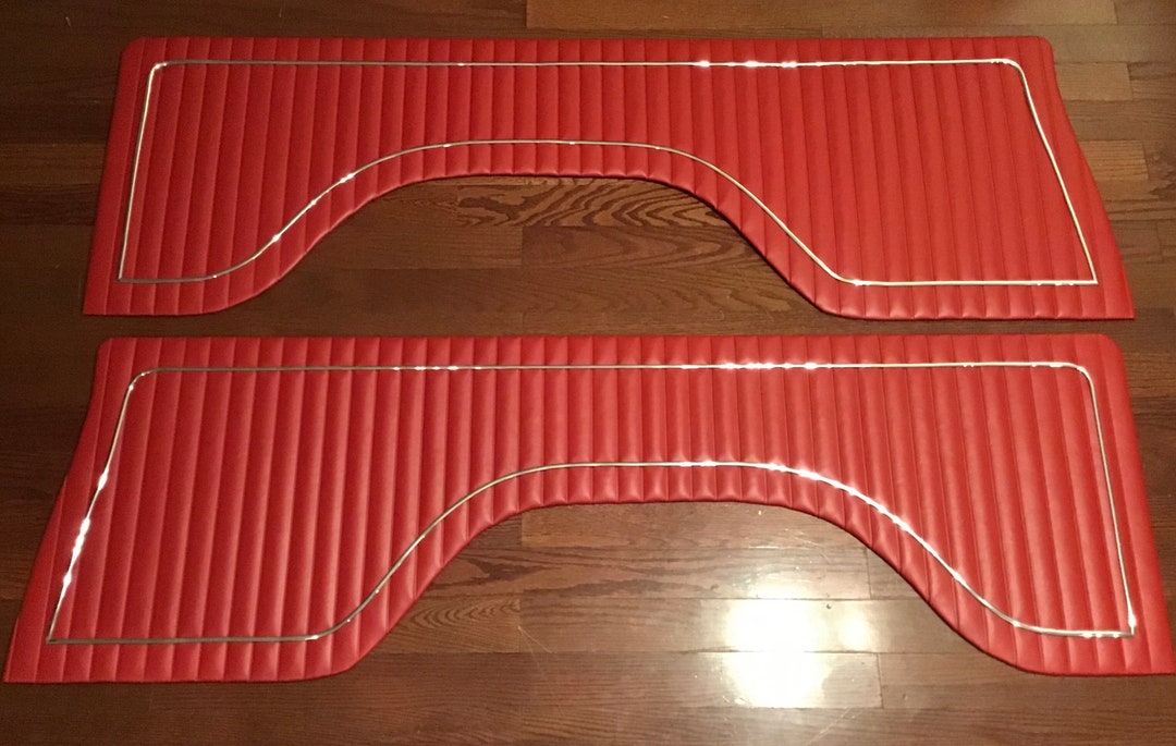 78-79 Ford Bronco Rear Replacement Panels Pleated Vinyl Red - Etsy