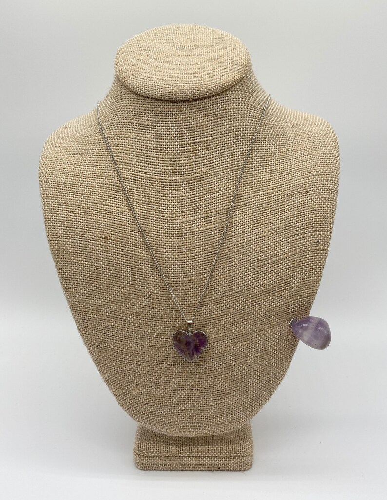 Handmade Amethyst Pendant Necklace With Free Pocket Crystal - Stress ...