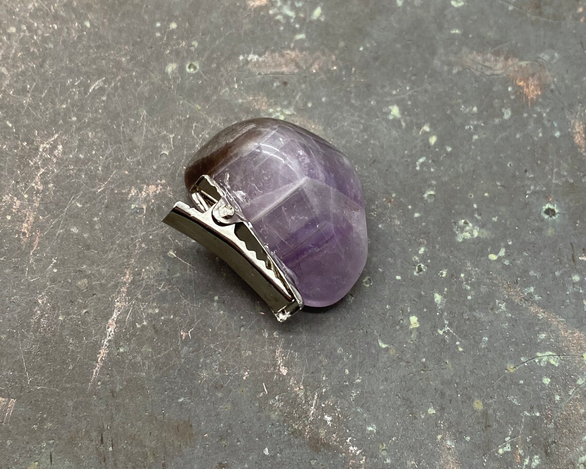 Handmade Amethyst Pendant Necklace With Free Pocket Crystal Stress ...