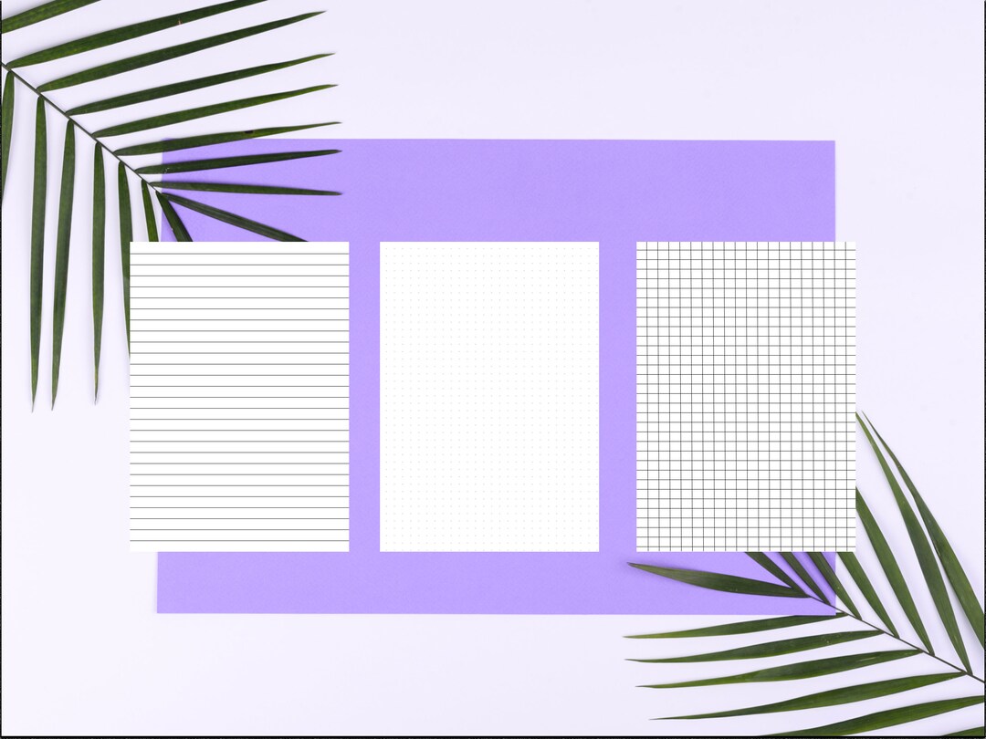 Dot Grid, Square Grid, Line Grid Printable A4 Papers - Etsy