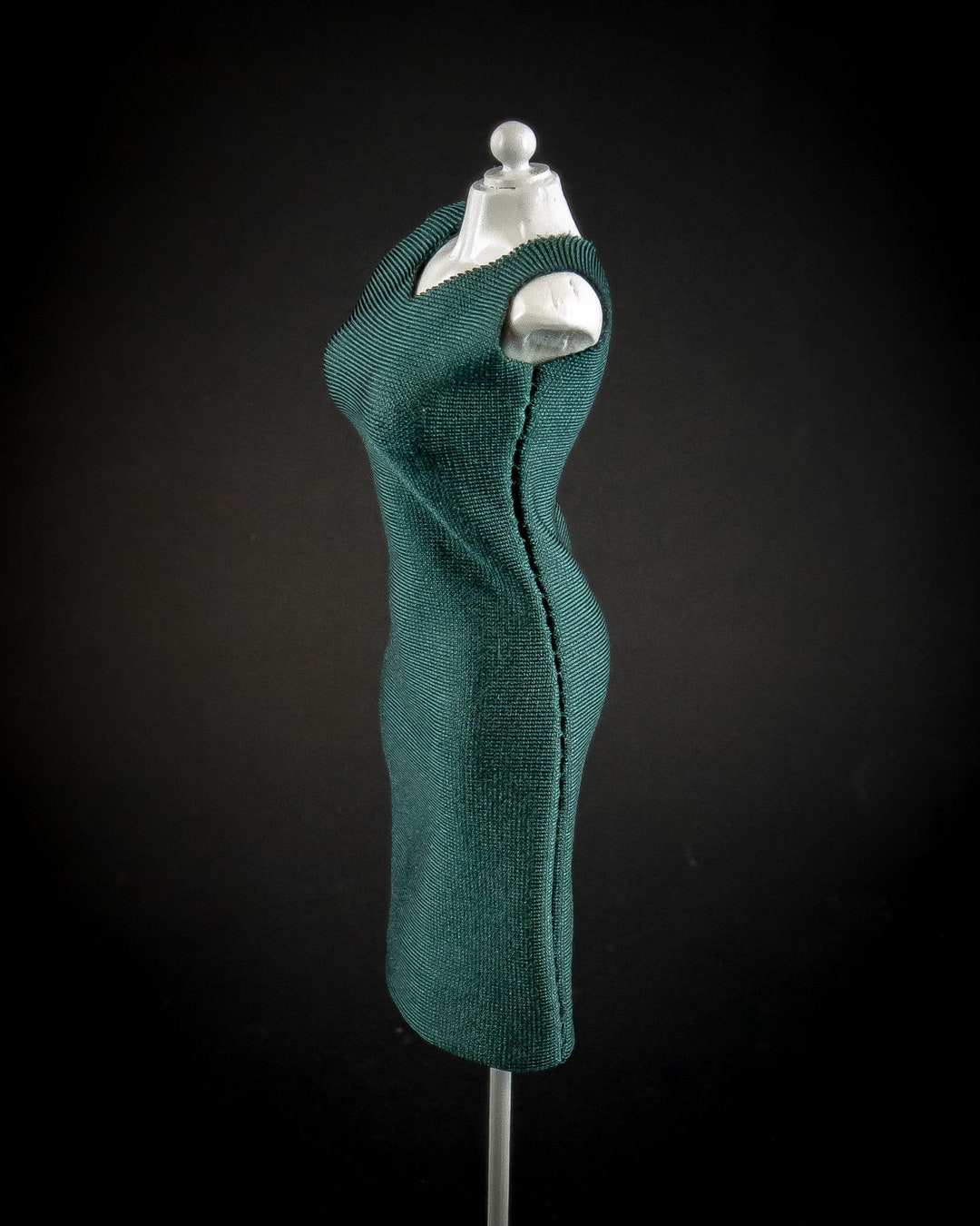 Tube Dress Mary Model - Green (fitting to the Phicen Doll in 1:12 Scale ...