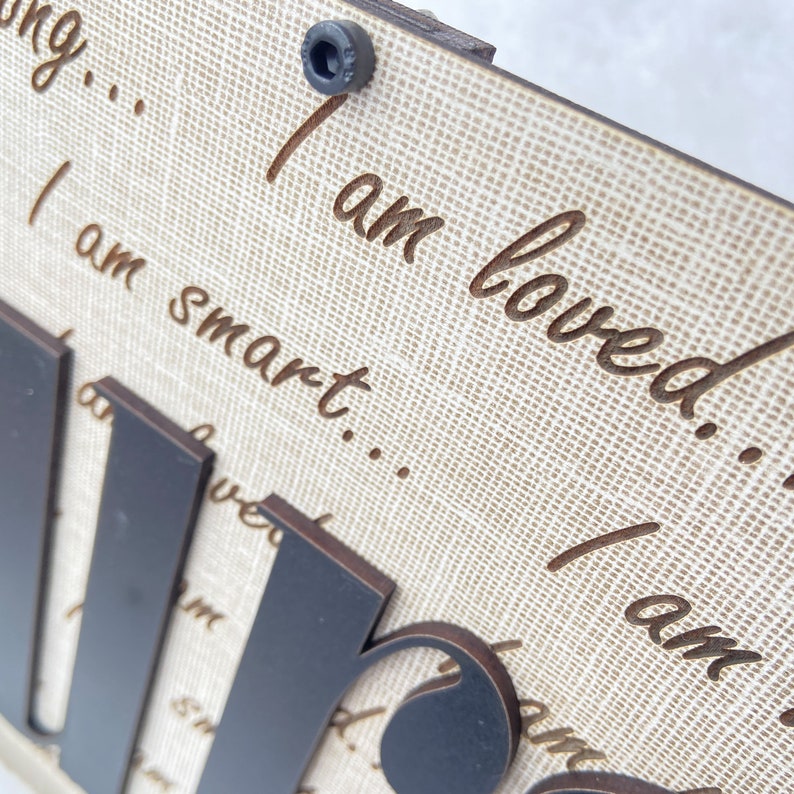 Personalized Name Affirmations Wall Art Positive Sign - Etsy