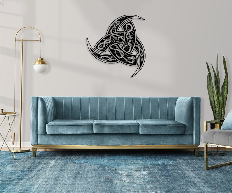 Viking Inspired Triple Horn of Odin Wall Art Norse Symbol - Etsy