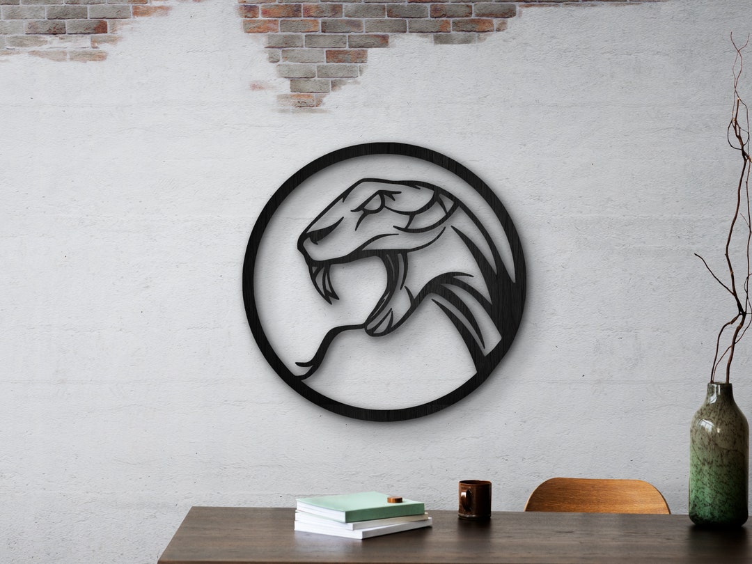 Snake Wall Art, Snake Wall Decor, Cobra Snake Wall Art, Serpent Wall ...