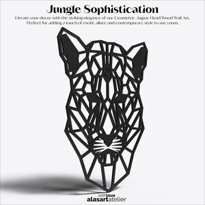 Jaguar Wall Decor - Geometric Wall Art, Polygon Wall Art, Unique Living ...