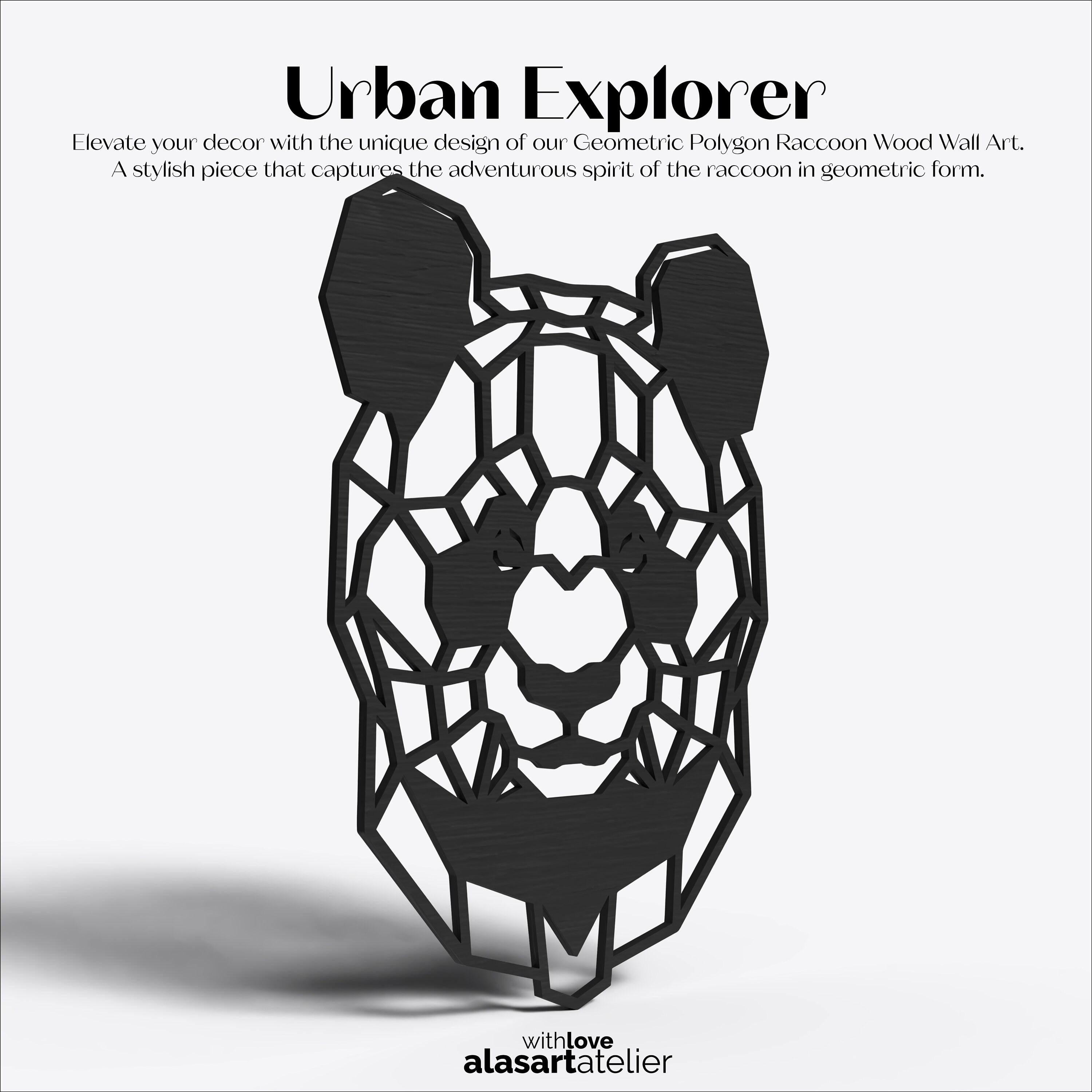 Geometric Panda Wall Decor - Modern Polygon Decor for Nursery or Living ...