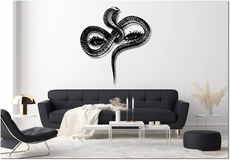 Snake and Eyes Wall Decor Snake Wall Art Snake Wooden Wall - Etsy